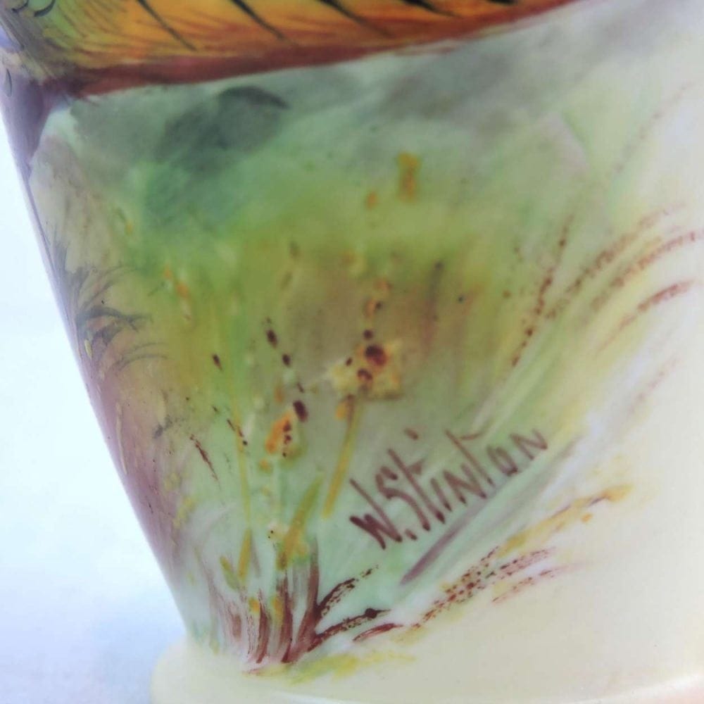 Locke & Co Worcester Sugar Castor - Artist Signed - Walter Stinton c ...
