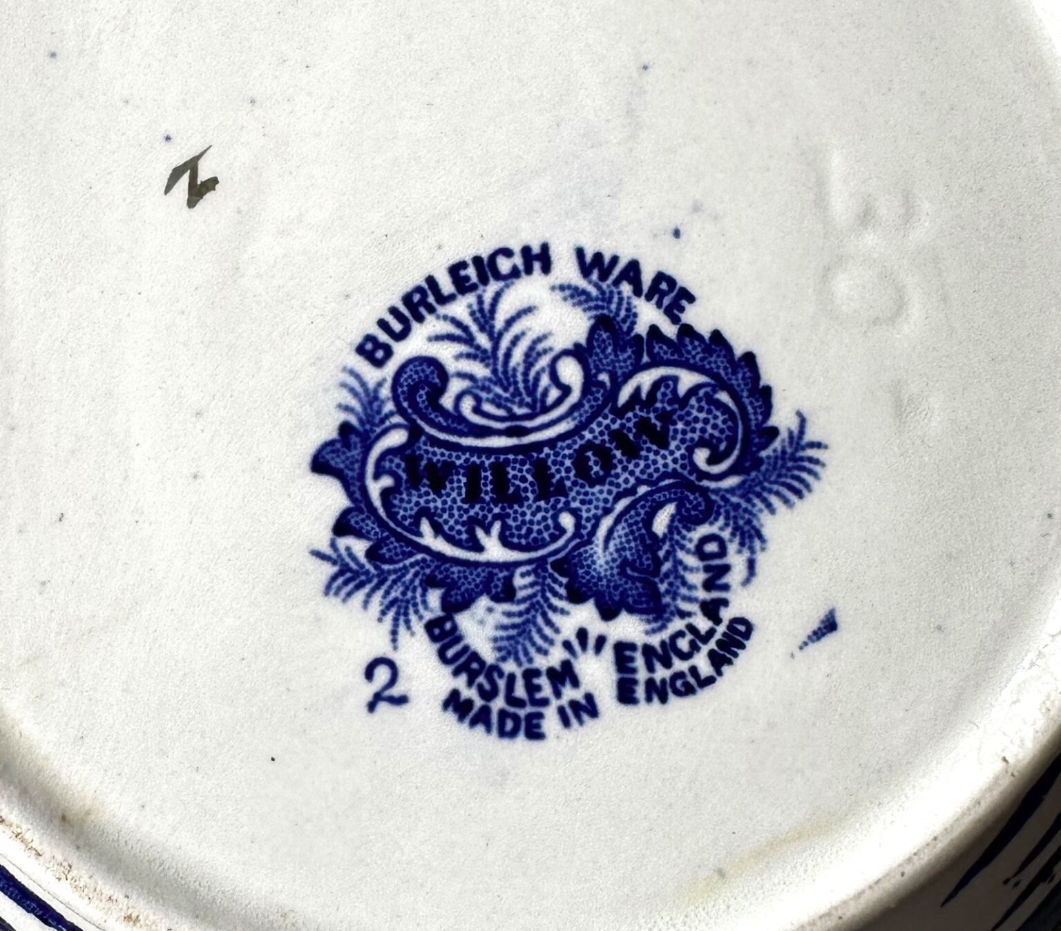 Burleigh Ware - Old Willow Pattern Teapot - circa 1930