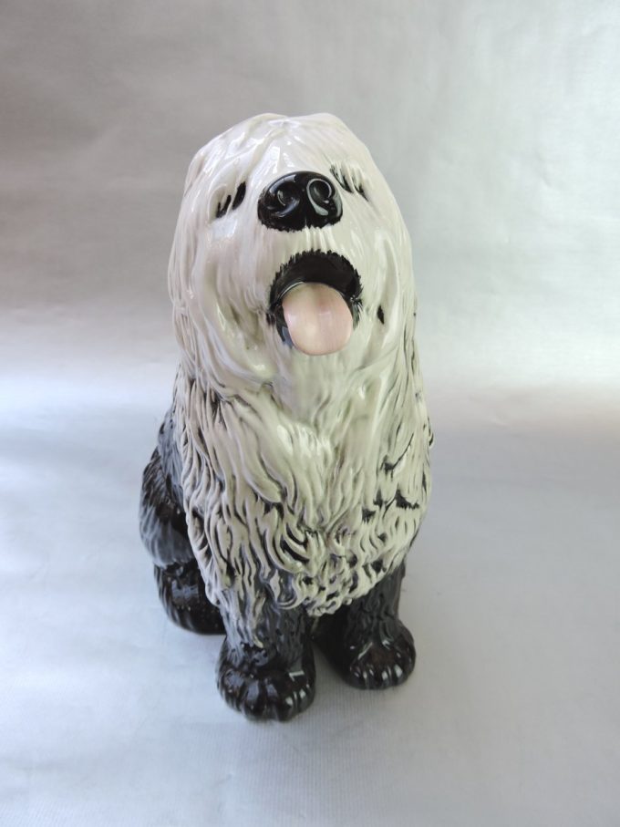 Large Beswick Porcelain Sheep Dog Figure - Bernardis Antiques
