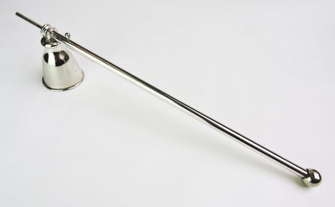Silver-Plated Long Candle Snuffer and Extendable Match Lighter ...