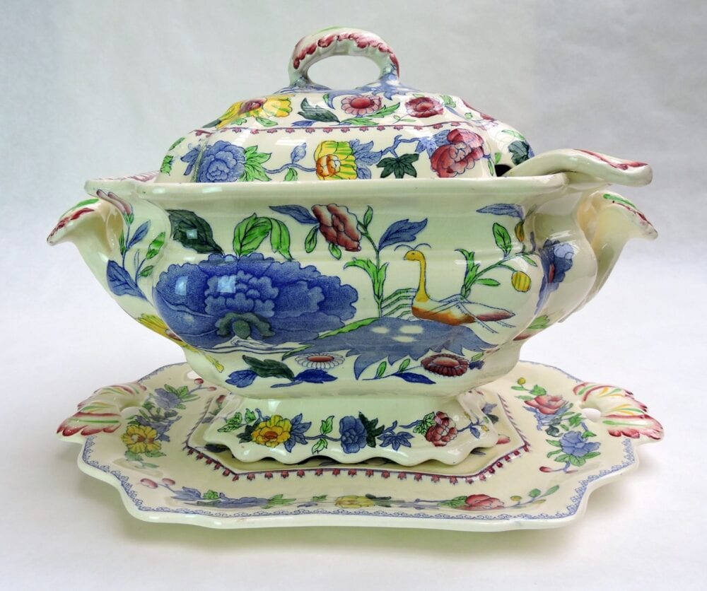 Mason's English Ironstone Soup Tureen - Matching Lid, Ladle, and Under ...