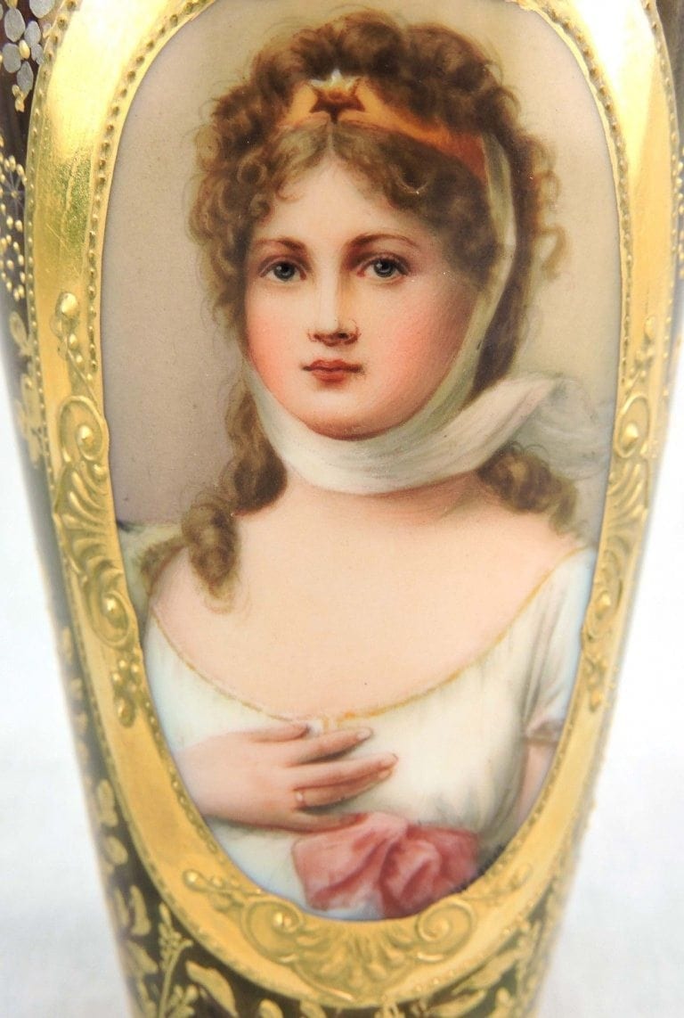 Vienna Porcelain Portrait Vase