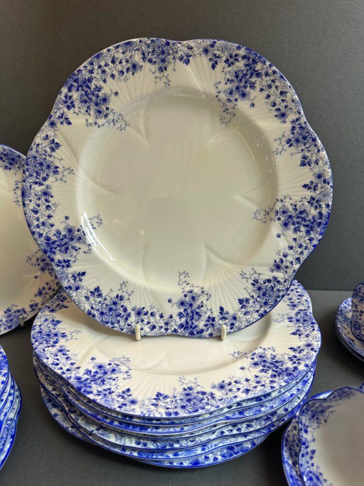 Shelley Dainty Blue Dinner Set for 8 - 44 Pieces