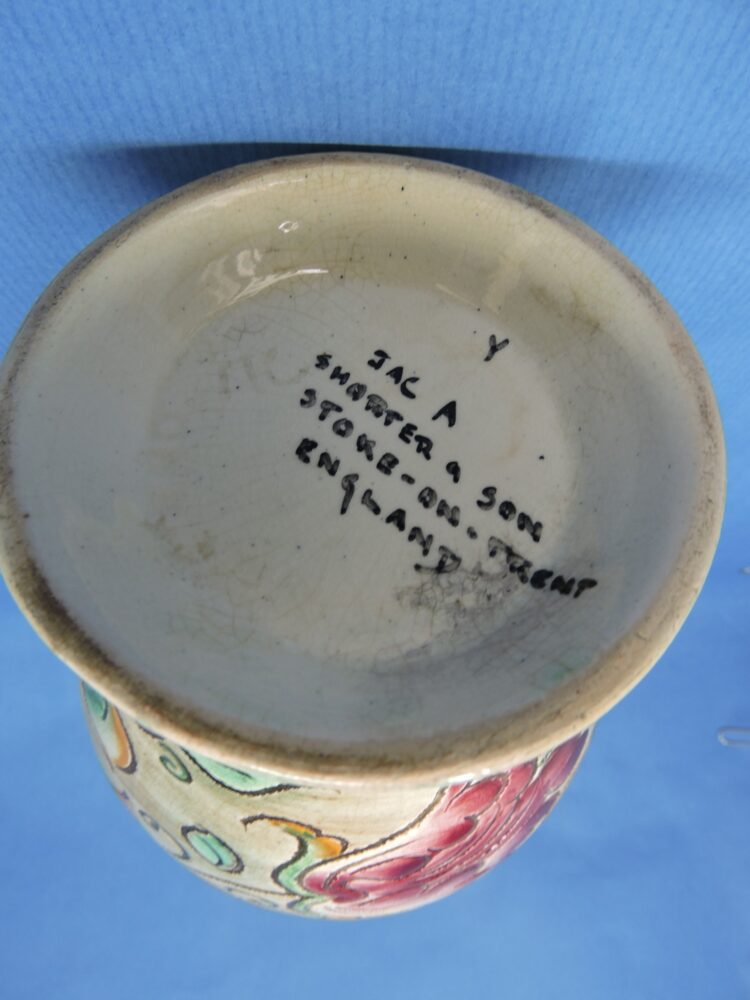 Shorter & Son England Pottery Jug, Decorated by Mabel Leigh