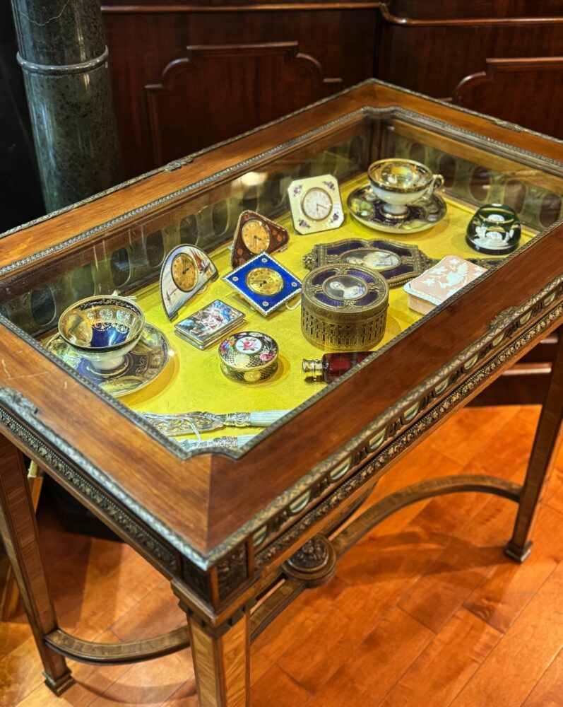 A French Style Large Showcase Table with Bronze Mounts & Trim ...