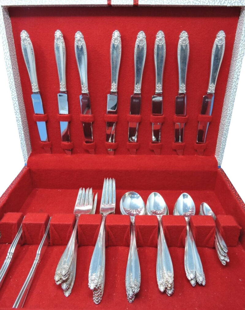 International Sterling Silver Flatware Luncheon Set for 8 - "Prelude ...