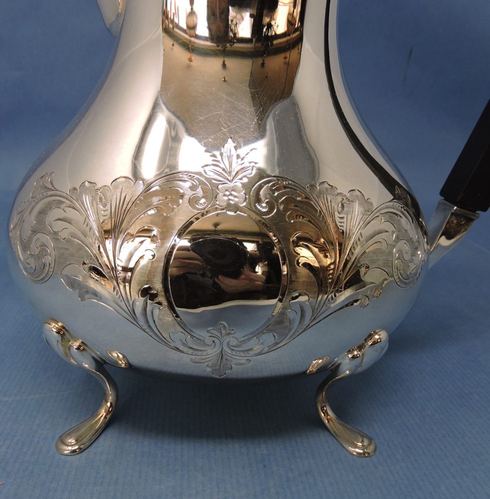Canadian Roden Brothers Engraved Sterling Silver Coffee Pot with ...