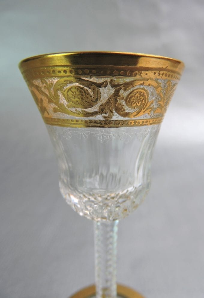 St. Louis Crystal - Thistle Pattern - Cordials (Liqueur) - 3 3/4 inches ...